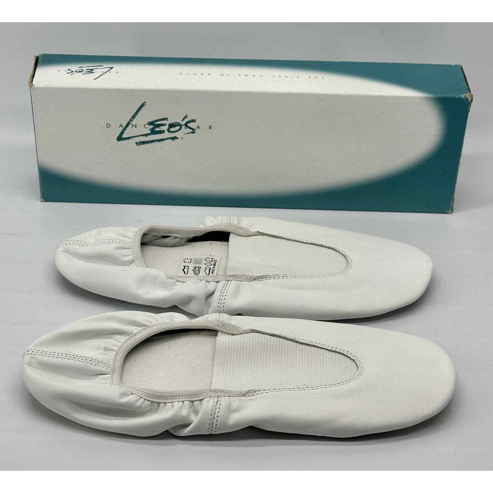 LEOS Comp 1 White Ballet Slipper Style 003 Adult sz 8 Med Width for ...