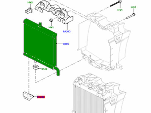 LAND ROVER AUXILIARY RADIATOR RANGE ROVER 13 ON RANGE ROVER SPORT 14 ON ...