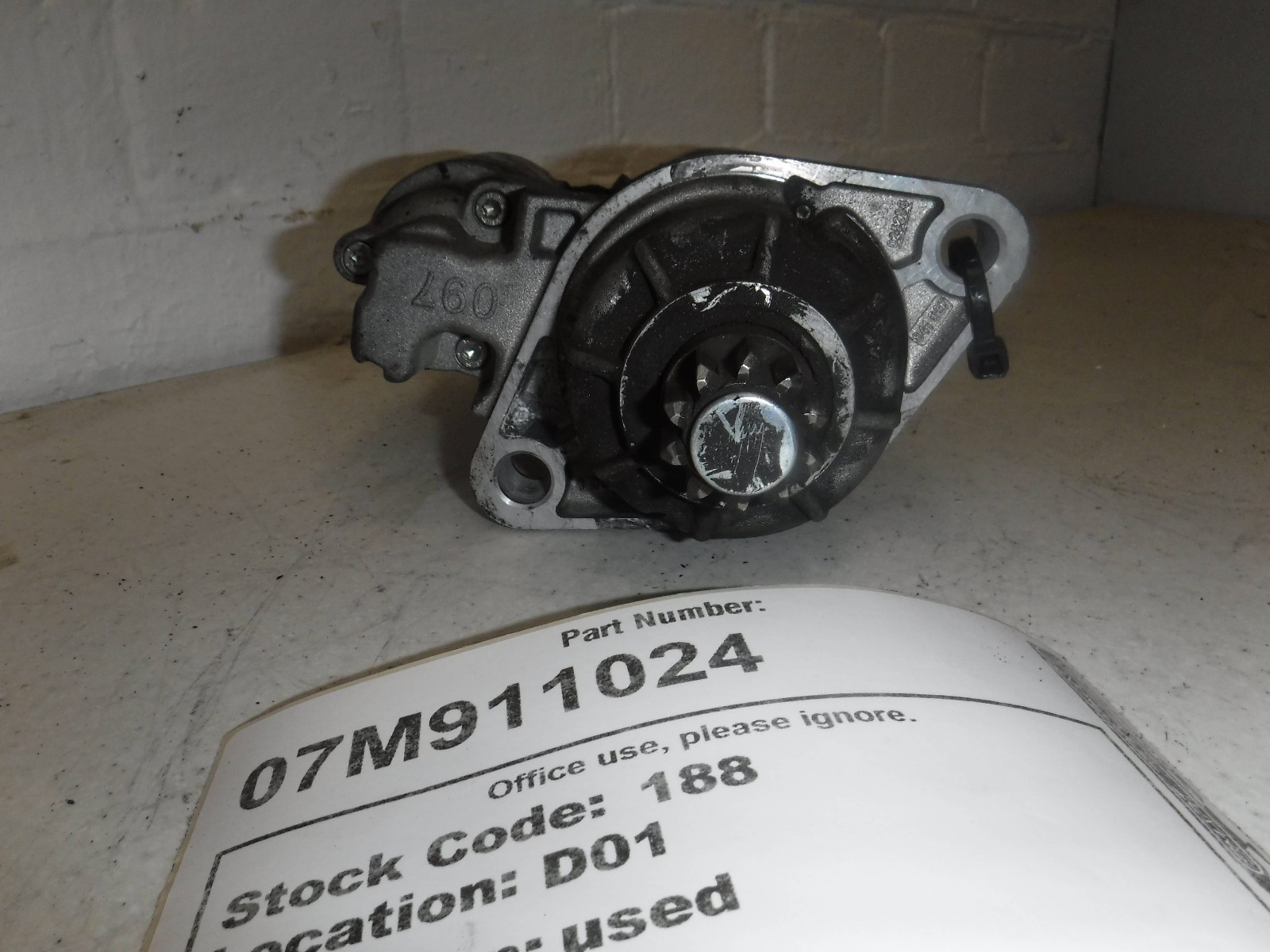 Lamborghini Aventador LP720 Starter Motor Stop & Start Tech 07M911024A ...