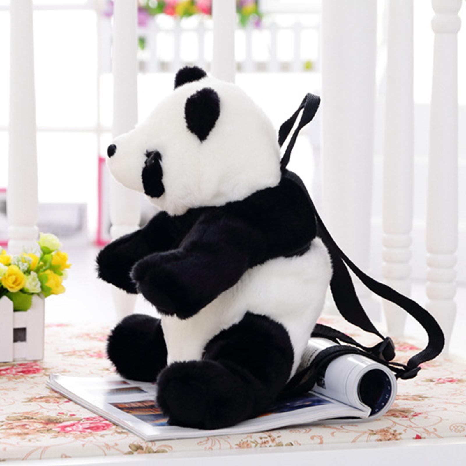 Plush Panda Backpack Cute Animal Backpack Shoulder Bag for Women Boys ...