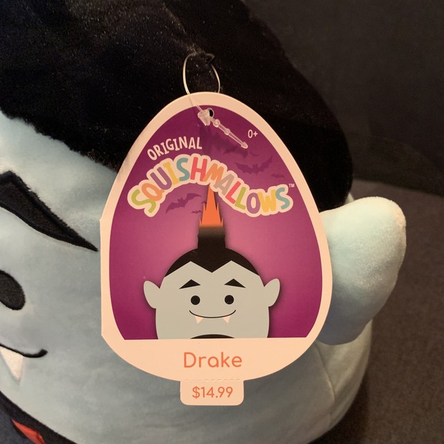 Squishmallow Drake 12” Stuffed Animal Toy Kellytoy Halloween Squad 2021 ...