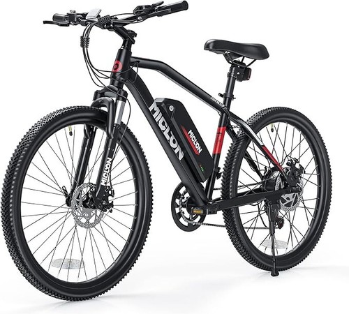 MICLON Cybertrack 300 27.5" E-Bike, 2X Faster Charge, 500W Ebike, 20MPH ...