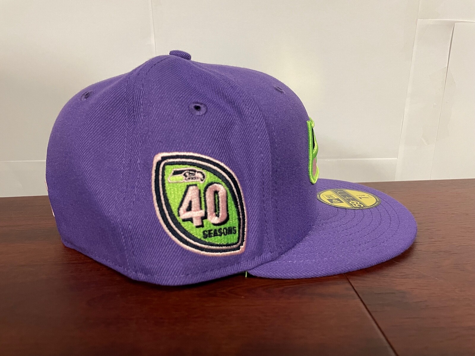 NEW ERA SEAHAWKS 40 SEASON PATCH Custom 59Fifty PURPLE (ONLY 50 MADE ...