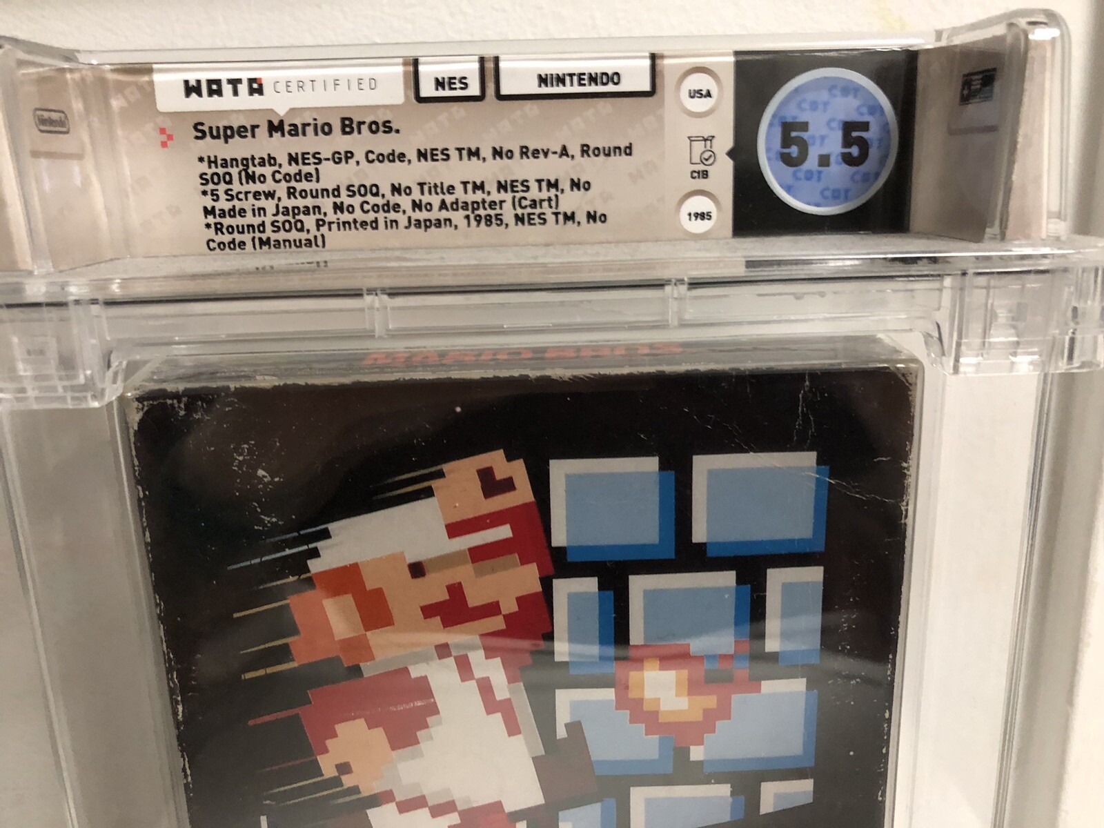 Super Mario Bros. (NES, 1985) CIB WATA Graded 5.5 45496630140| eBay