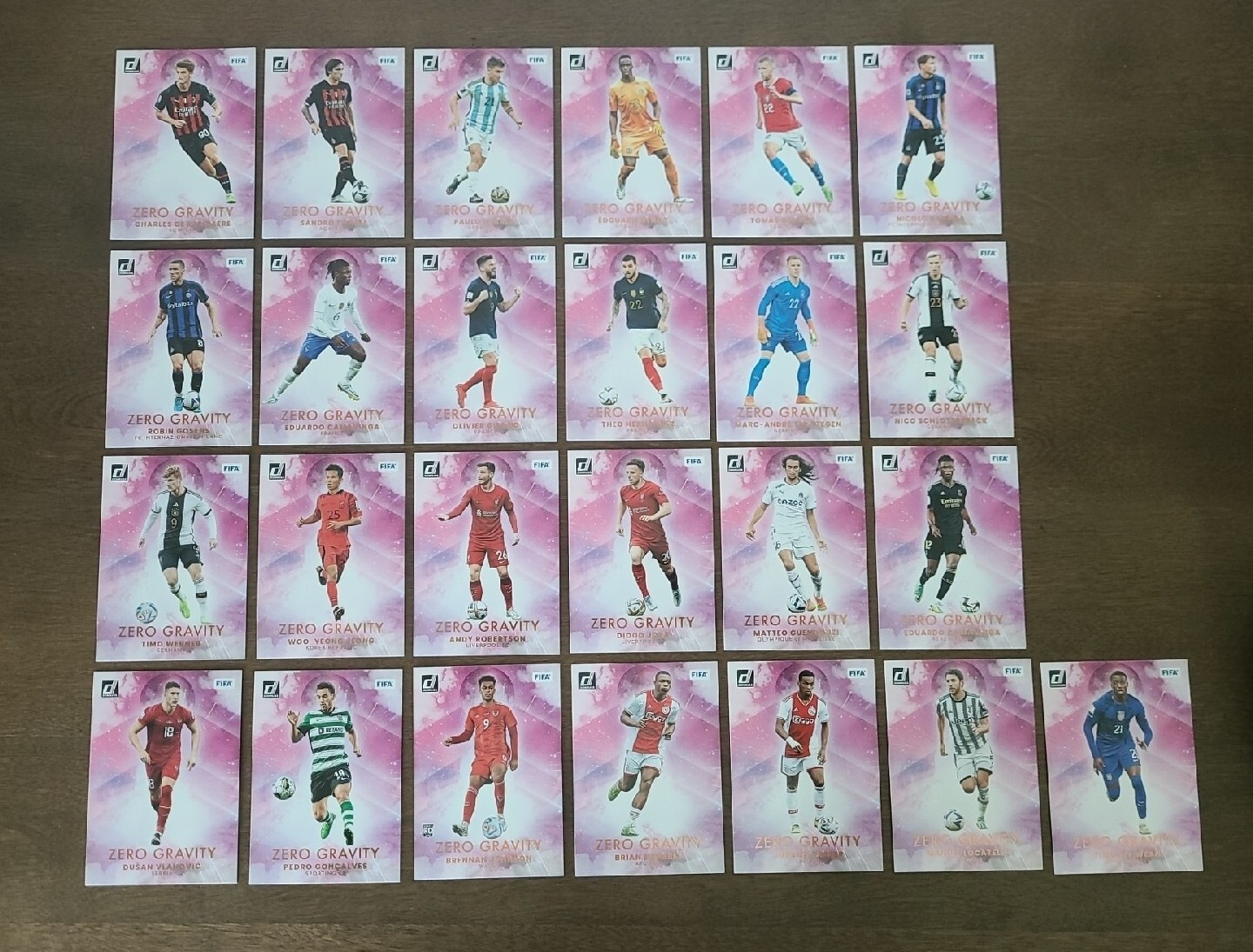 2022-23 Panini Donruss Soccer Zero Gravity Insert Cards, Complete Set 1 ...