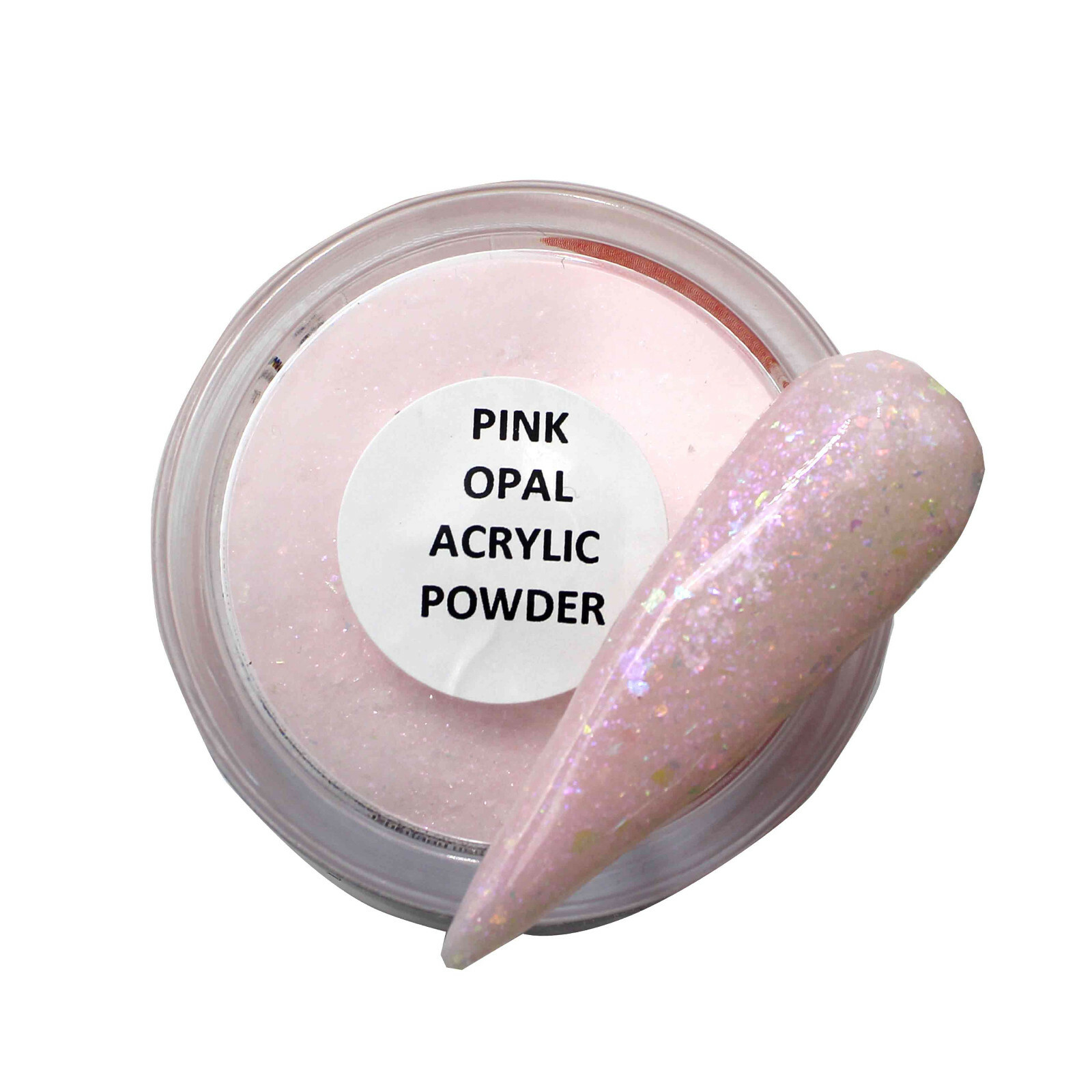 Coloured Acrylic Powder by TNBL - Pink Opal glitter powder for ombre ...