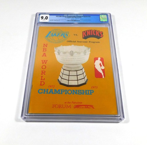 1972-73 NY Knicks vs LA Lakers NBA Basketball Playoff Program 5-10-73 ...