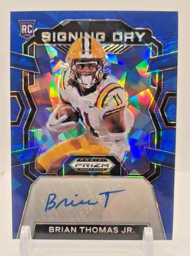 2024 Panini Prizm Draft Signing Day Blue Ice Brian Thomas Jr Rookie ...