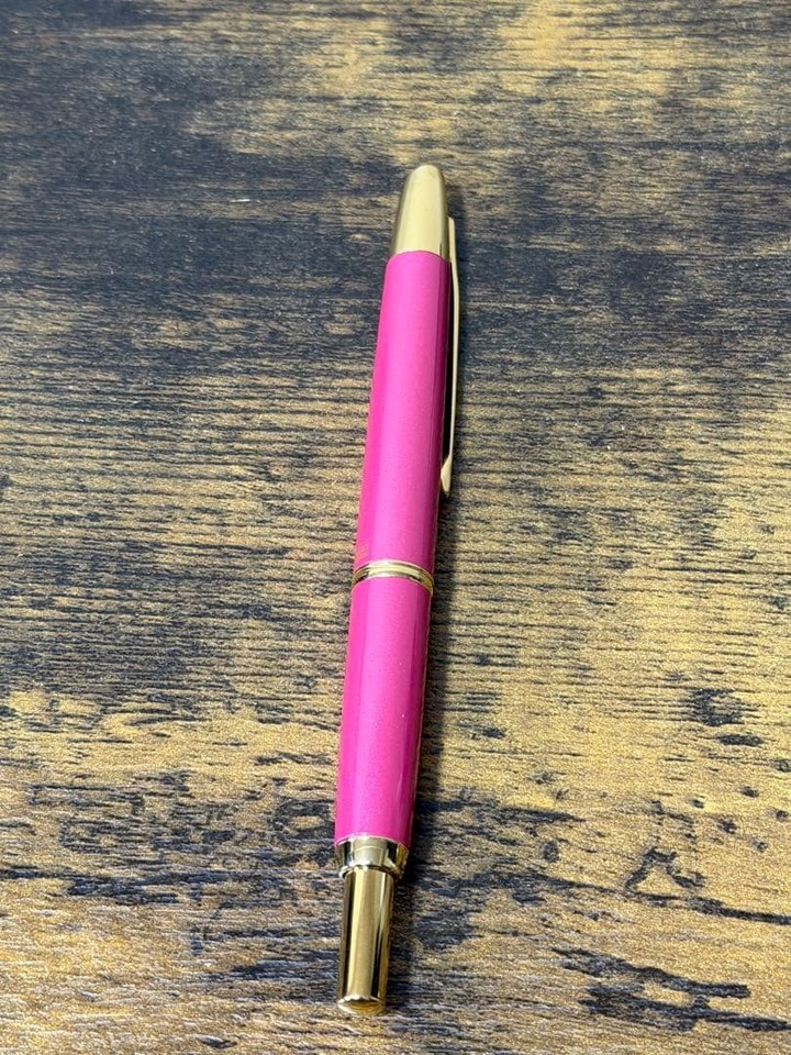 Custom Limited Edition Tourmaline Pink 18K Gold Capless Decimo Fountain ...