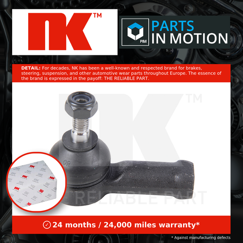 Tie / Track Rod End fits VAUXHALL MERIVA A 1.6 Outer 03 to 10 Joint NK ...
