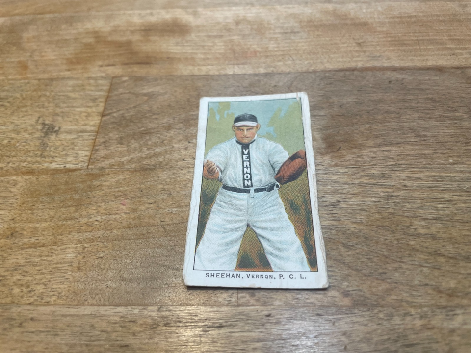 Antique 1909 - 1911 T212 Obak Sheehan Vernon PCL RED BACK Baseball Card ...