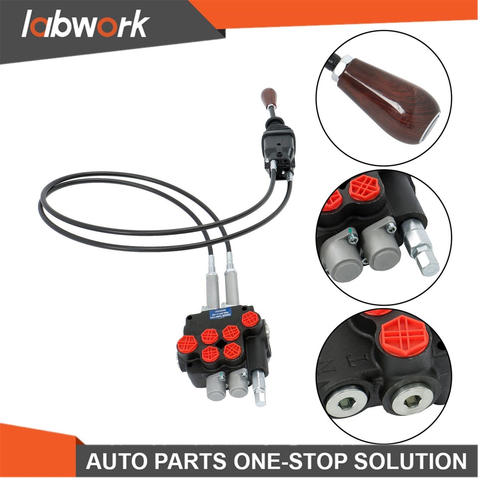 Labwork Hydraulic Remote Control Valve 2 Spool 21 GPM Easy Installation ...