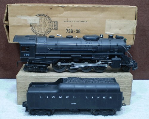 534) Lionel box 736 w/ 2046W Berkshire Steam Locomotive from Super O ...