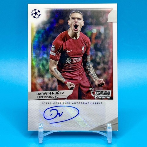 2022-23 Topps Darwin Nunez Autographed Refractor Card Liverpool Soccer ...