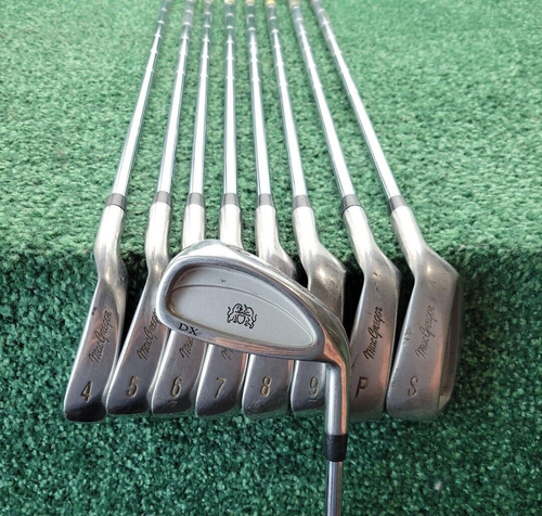 MacGregor DX 3-PW,SW Iron Set RH R Flex Steel Shaft 9 Clubs Right Hand ...