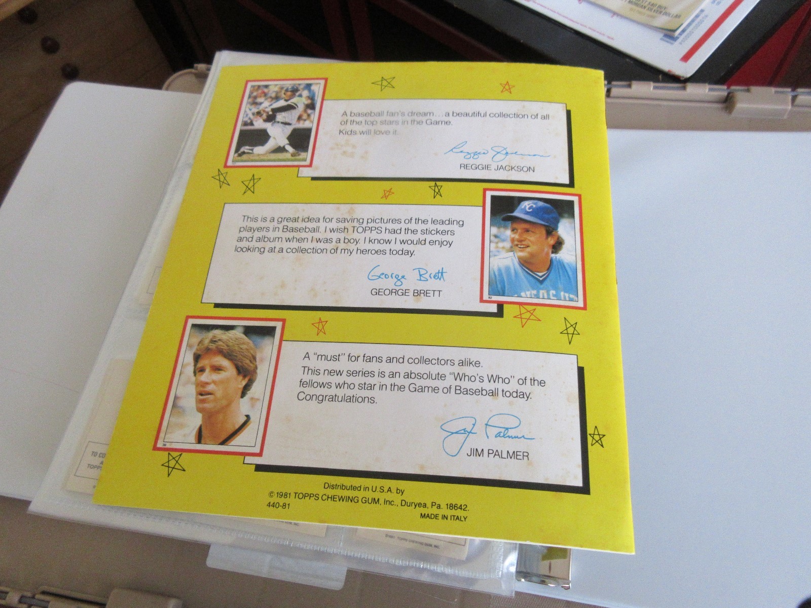 Topps BASEBALL STICKER ALBUM , 1981 , Plus Lot of 190 STICKERS | eBay