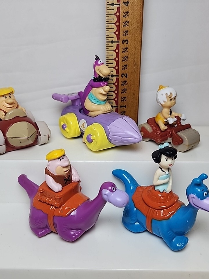 Vtg FLINTSTONES Toy Cars 1990s Hanna Barbera Character Toy Lot Set of 5 ...