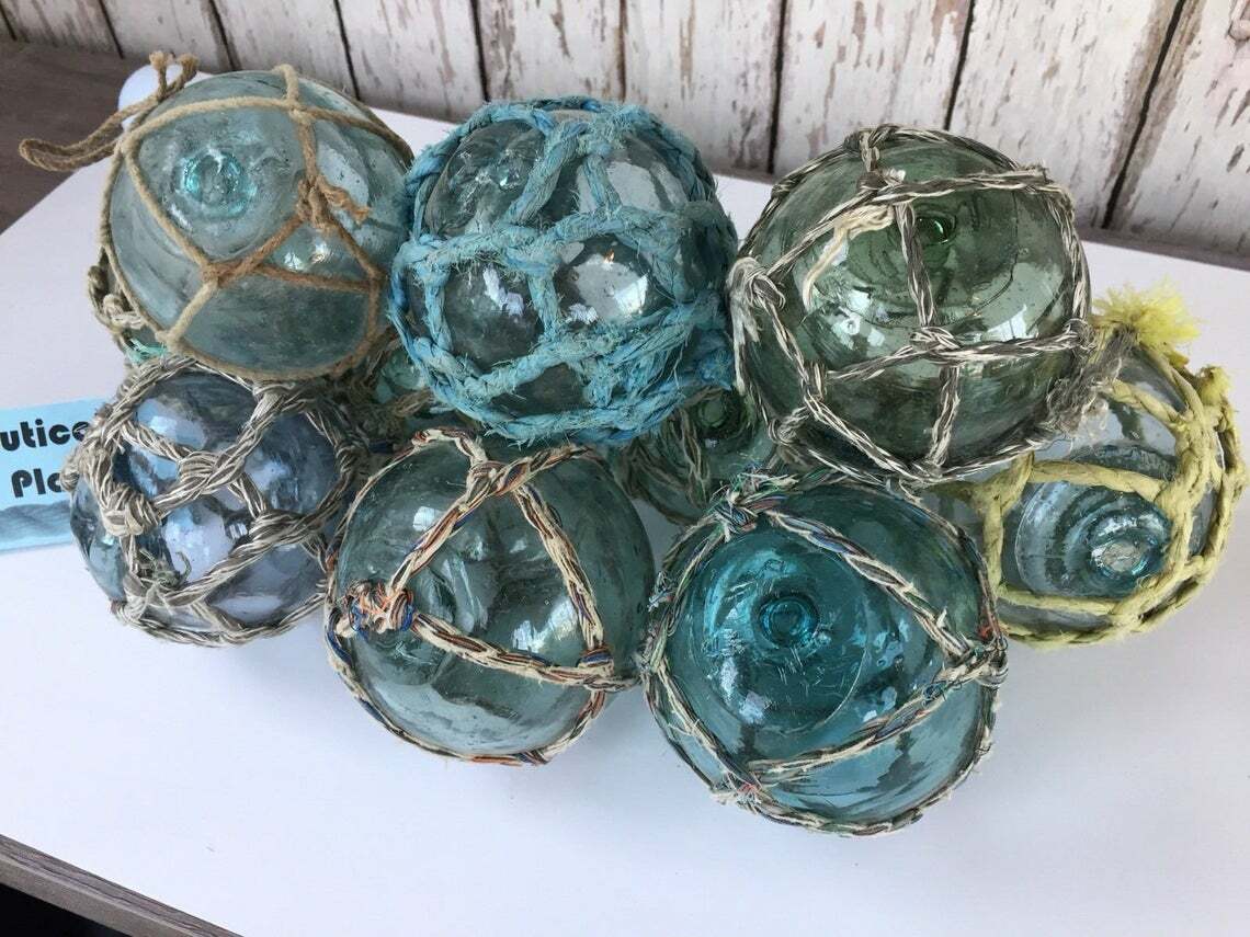 Japanese Glass Floats - Vintage Fishing Floats From Japan - Rolling ...