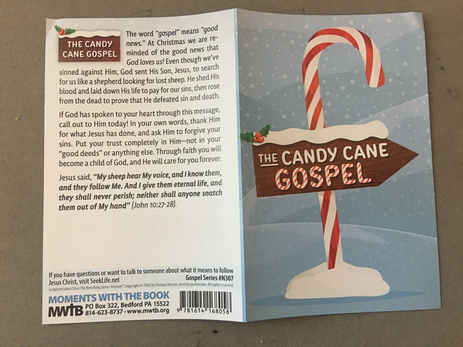 Lot 12 New "Candy Cane Gospel" Bookmarks Leaflets Bible Christian ...