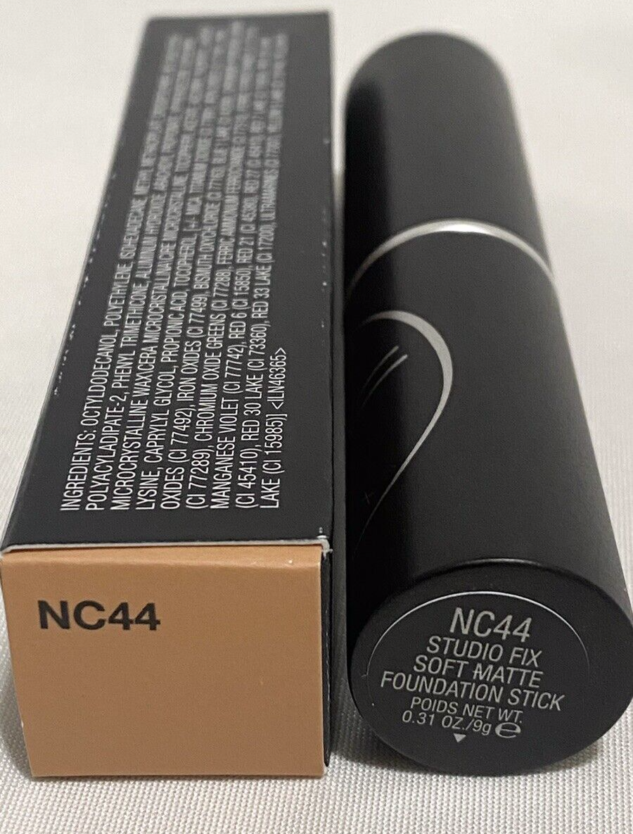 MAC Studio Fix Soft Matte Foundation Stick Shade NC44 Full Size .31oz / 9g | eBay