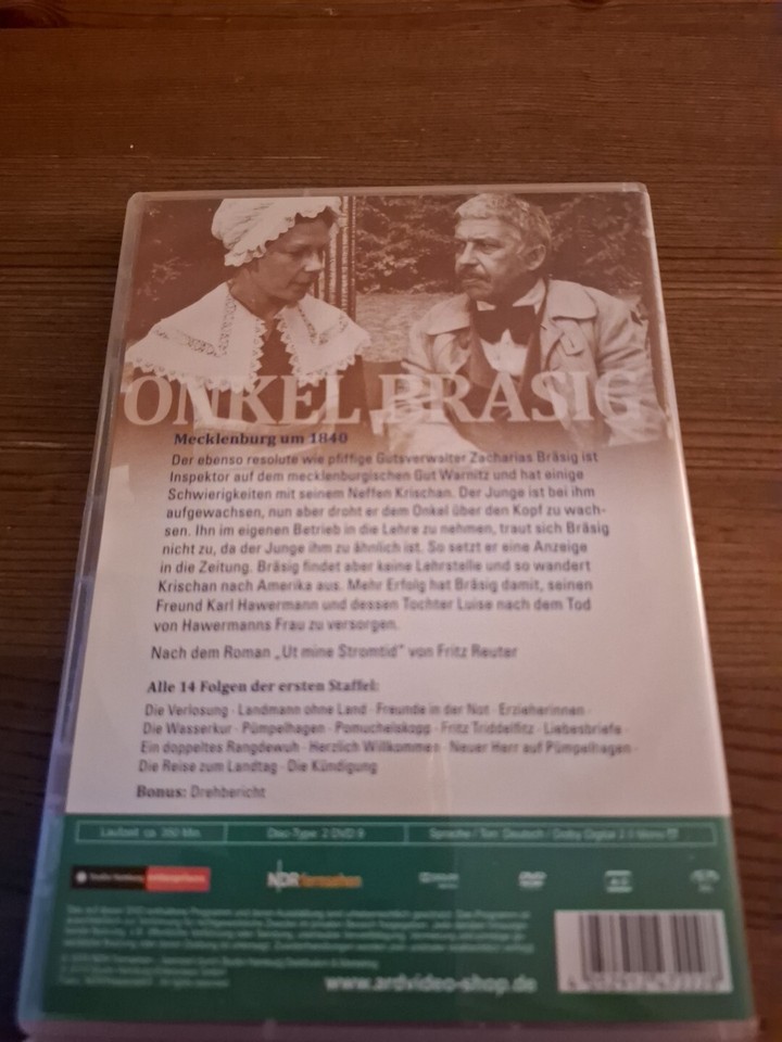 Fritz Hollenbeck ONKEL BRÄSIG Staffel 1 Mecklenburg um 1840 2 DVD BOX ...