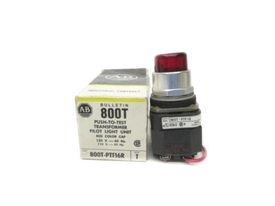 ALLEN BRADLEY 800T-PTF16R SER. T 110/120V (BK/YL) NSMP | eBay