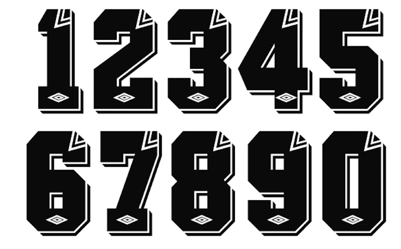 Black Football Shirt Number Template Free Printable, 41% OFF