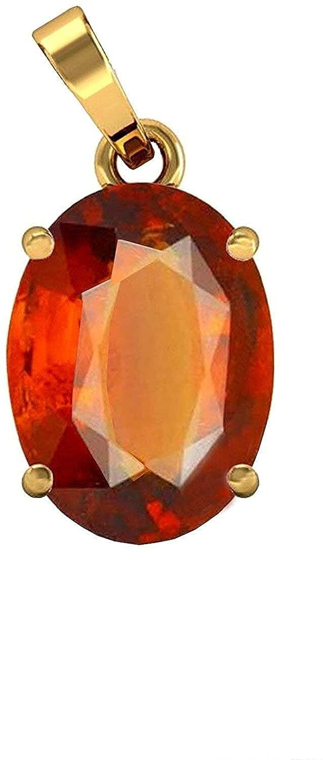Gomed Pendant Locket 11.25 Ratti Natural and Certified Hessonite Garnet ...