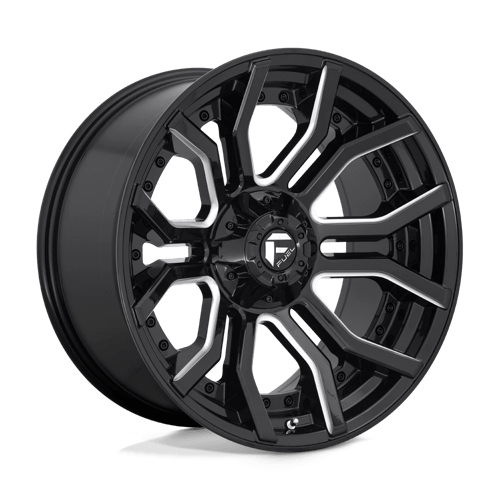Fuel 1PC D711 Rage 20x10 6x135/6x139.7 -18mm Gloss Black Milled Wheel ...
