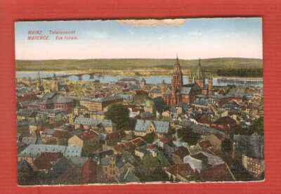 MAYENCE(MAINZ) carte postale cpa Vue totale/ verso:écrite année 1925 | eBay