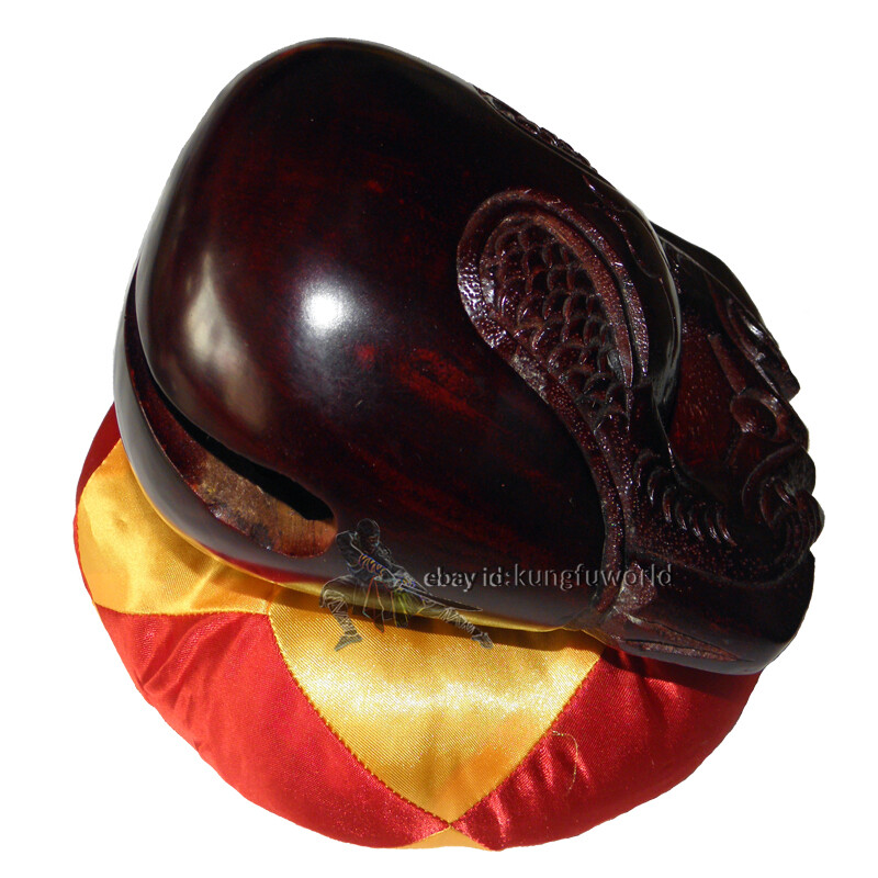 5" Buddhist Annatto Wooden Fish Mokugyo Temple Block Zen Drum Buddhism ...