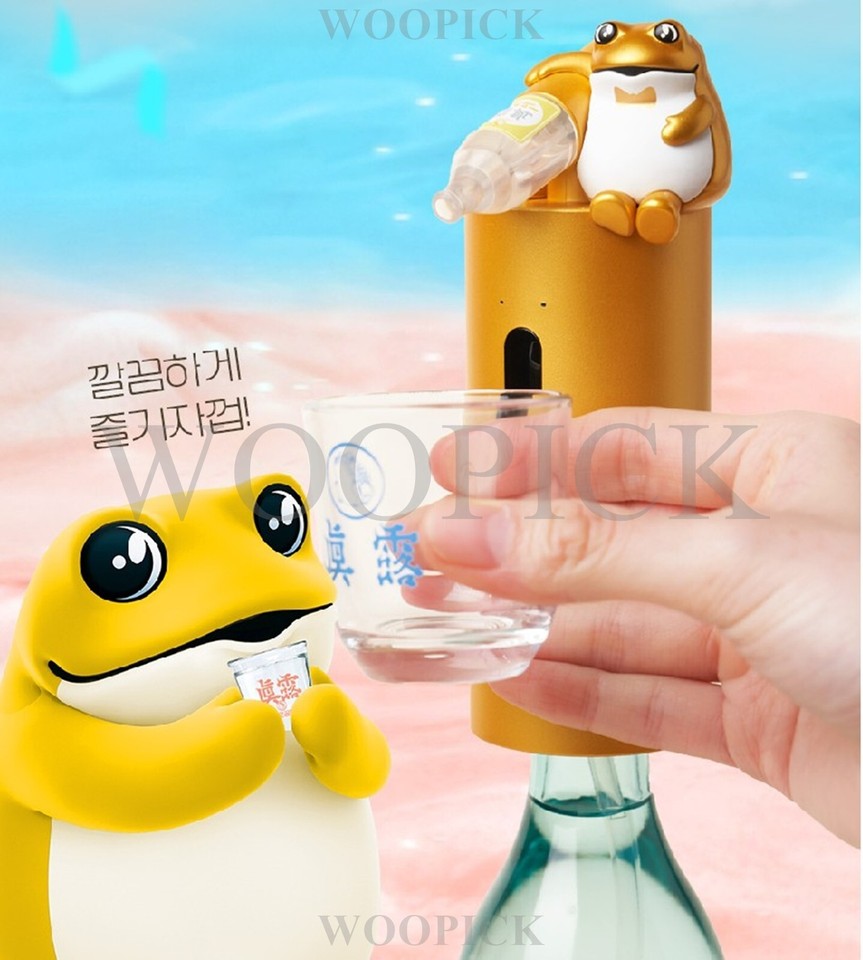 Hite Jinro Soju Gold Automatic Dispenser Soju-Pouring Machine Toad Frog ...