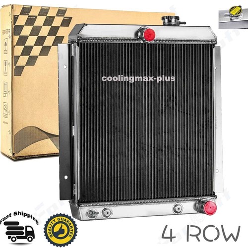 4 Row Aluminum Radiator for 1947-1954 Chevy Pickup Truck 3100 3600 3800 ...
