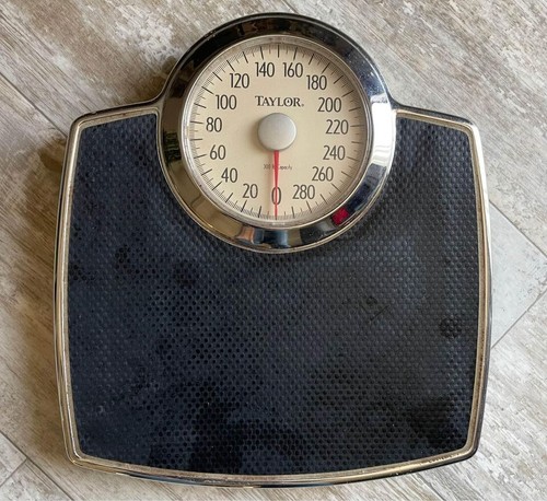 Vintage Taylor 300 lb Capacity Silver & Black Analog Dial Scale | eBay