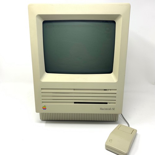 APPLE MACINTOSH SE VINTAGE COMPUTER 1988 M5011 w/ MOUSE TESTED WORKING ...