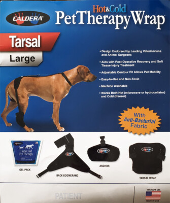 Caldera Pet Therapy Wrap Hot and Cold Gel Wrap TARSAL for LARGE Dogs | eBay