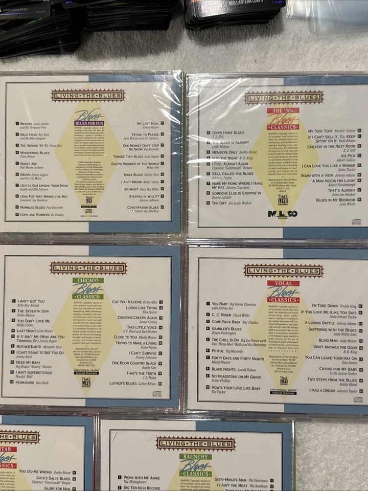 TIME LIFE • LIVING THE BLUES 8 CDs Set Masters Classics Greats Legends ...