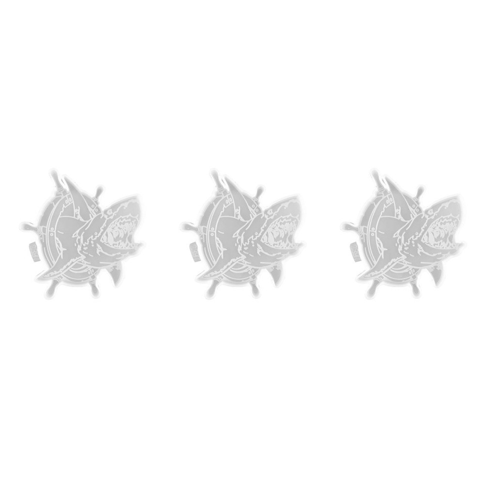 3pcs Shark Design Coaster Mold Silicone DIY Cup Mat Coaster Epoxy ...