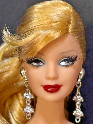 Nude Barbie Rooted Lashes Side Glance Eyes Jewelry Model Muse | eBay