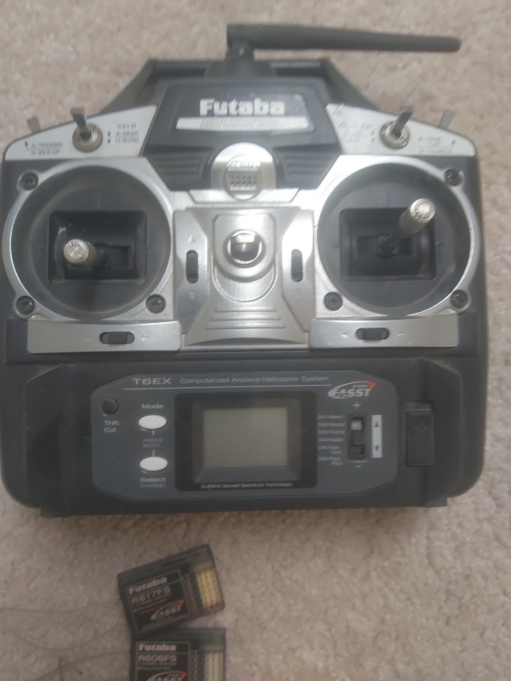 FUTABA T6EX Plus 2 R617fs And 1 R606fs | eBay UK