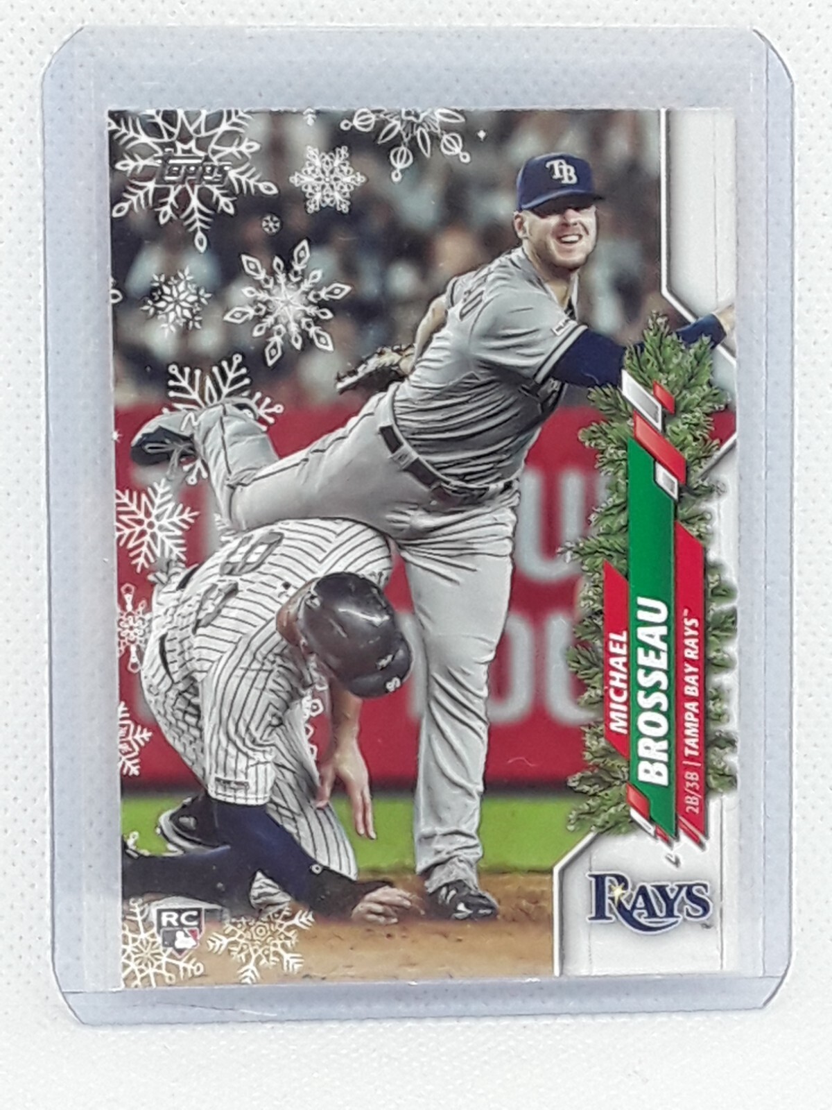 Michael Brosseau 2020 Topps Holiday Baseball - #HW183 RC - Tampa Bay ...