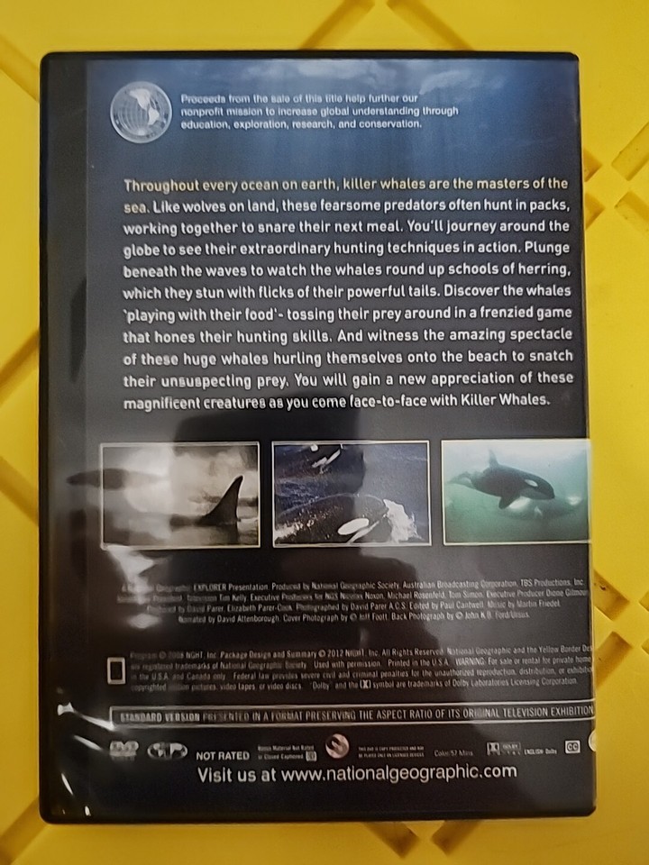 National Geographic: Killer Whales, Wolves of the Sea (DVD) Very Good ...