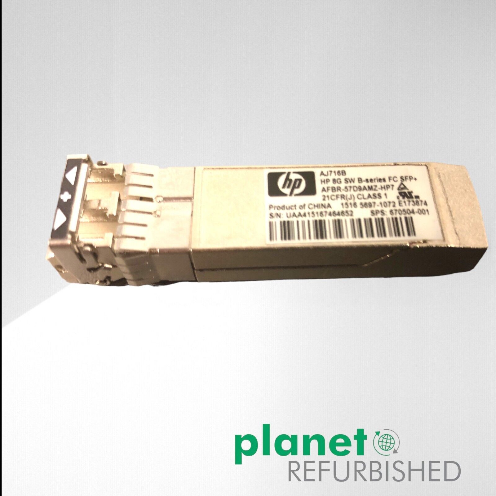 Pack AJ716B HP HPE 8 Go ondes courtes série B SFP + 1 | eBay