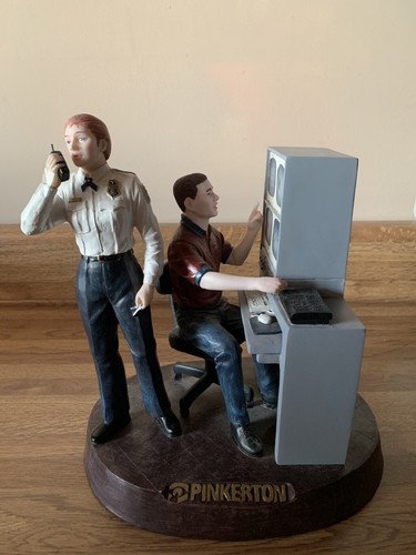 PINKERTON POLICE/SECURITY SERVICES RESIN STATUE FROM YEAR 2000-RARE | eBay