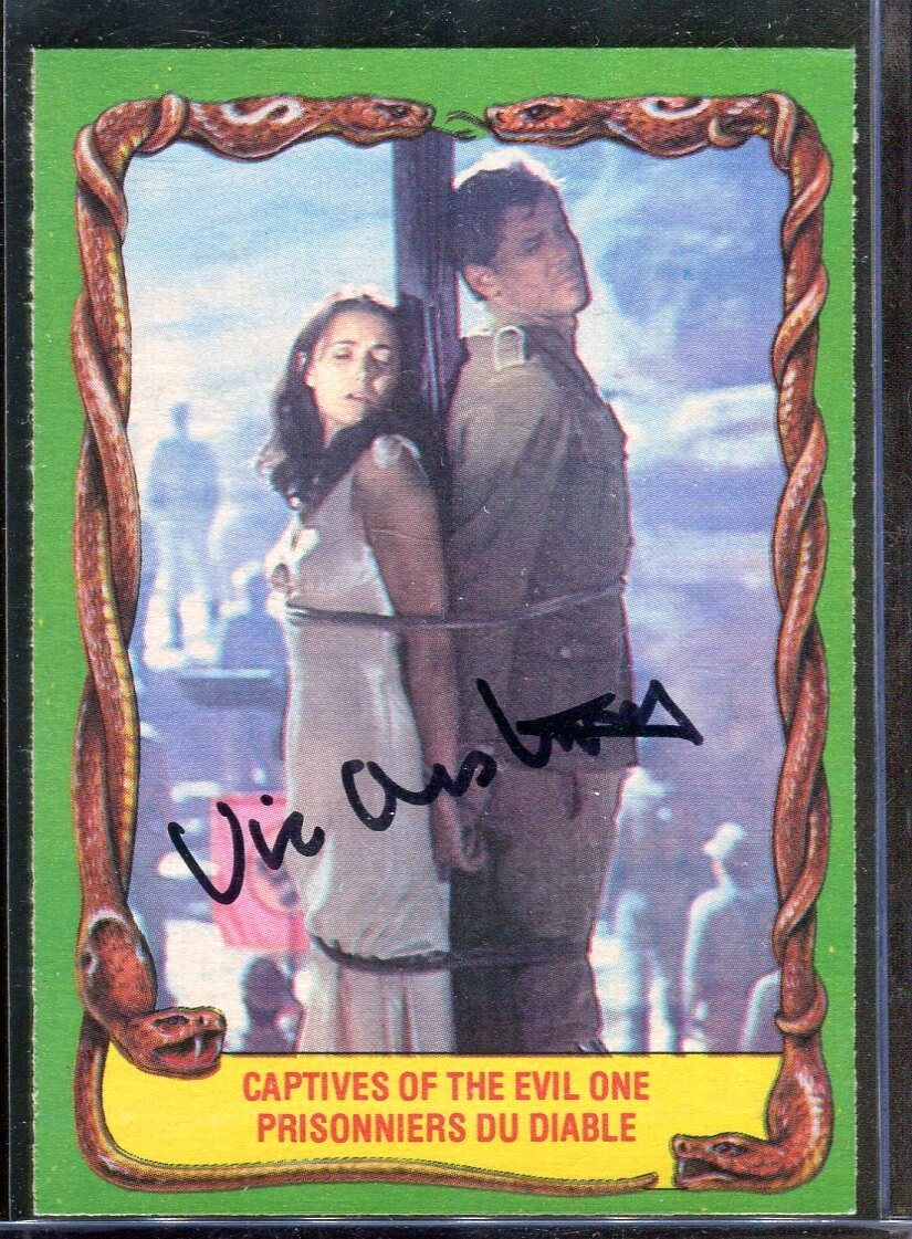 Vic Armstrong Indiana Jones Harrison Ford Stunt Double Signed Card ...
