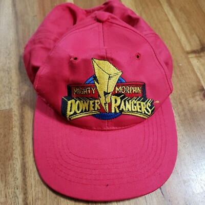 Vtg Rare 1994 Saban Mighty Morphin Power Rangers Snapback Hat Cap Red ...