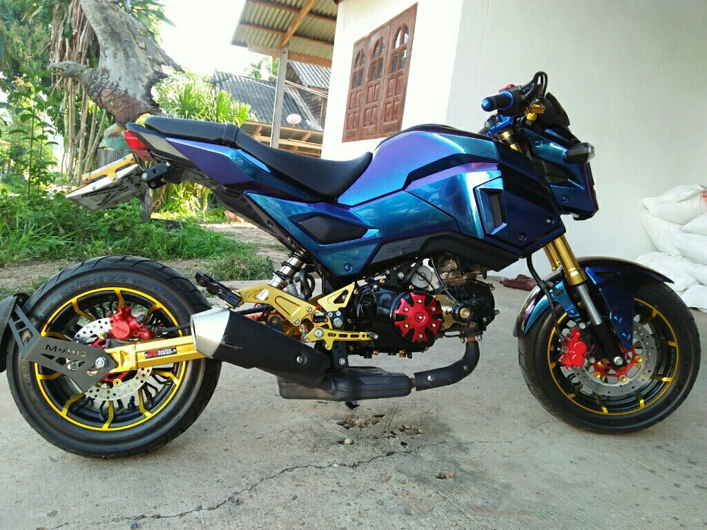 2016-2019 Honda MSX MSX125 GROM125 SF Fairing Set 3D Effect | Rear ...