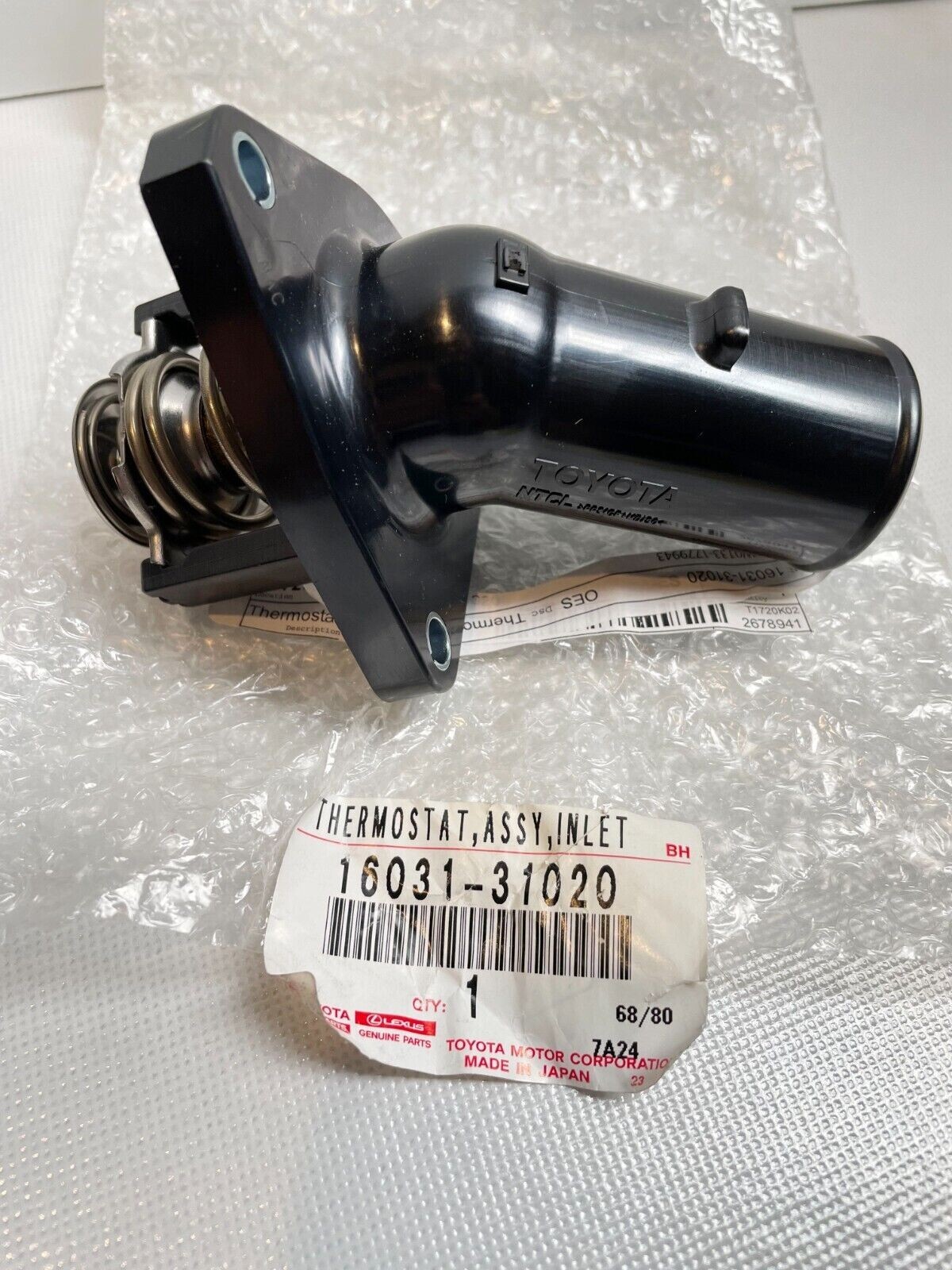 16031-31020 New OEM Toyota Engine Thermostat w/ Housing LEXUS Genuine ...