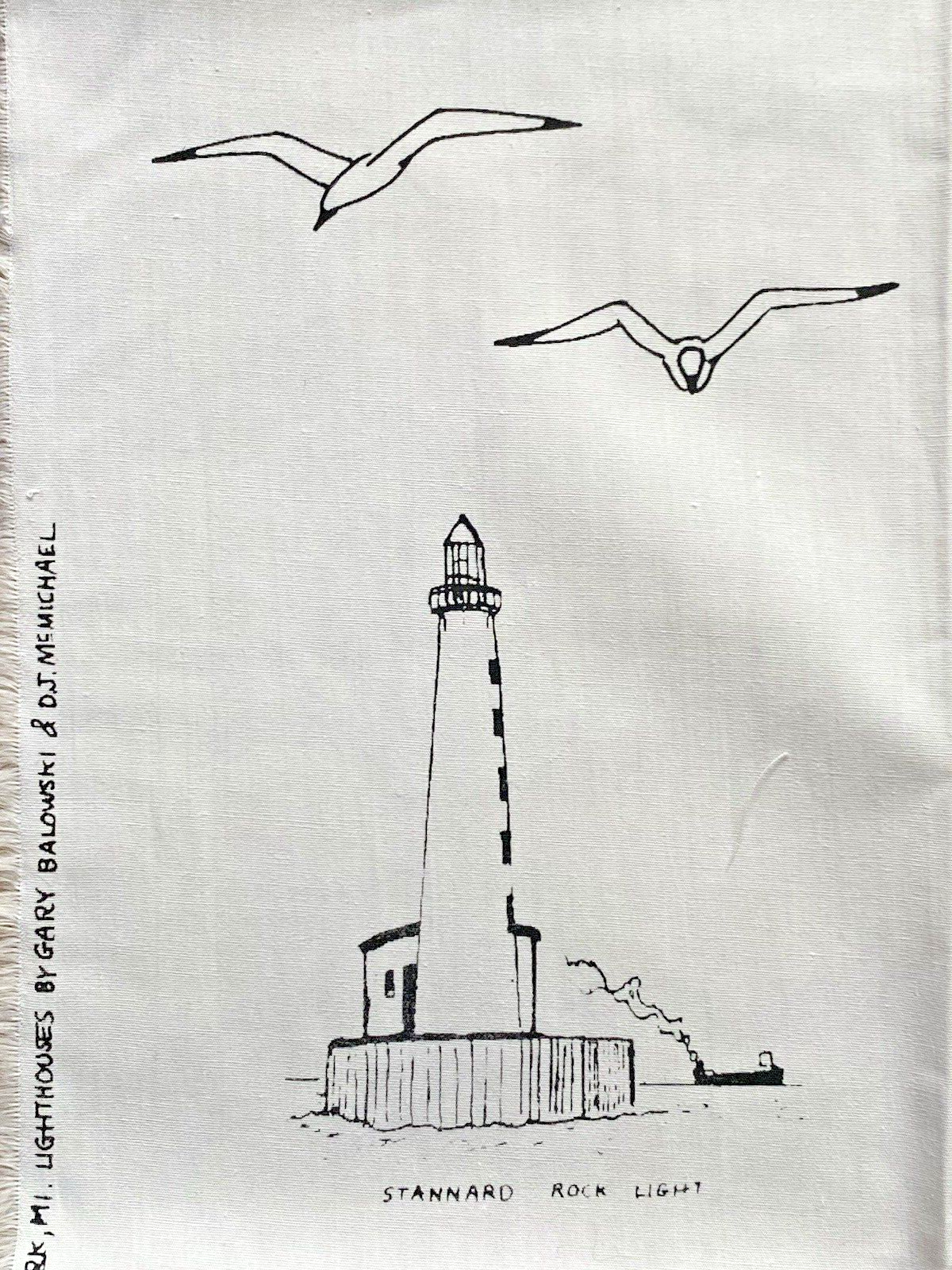 11 Light Houses Fabric Panel Art by Gary Balowski and D J Mitchell 22 ...