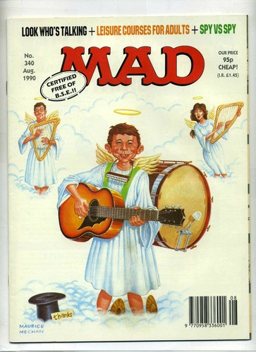 Mad Magazine # 340 Aug 1990 - British Edition | eBay